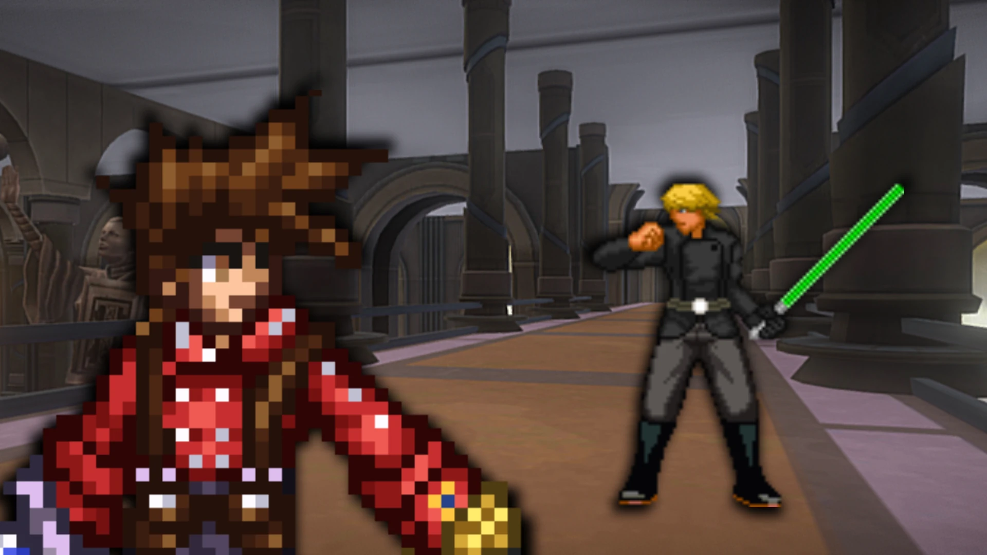 My sprite art for Lloyd Irving vs Luke Skywalker, tell me what you guys ...