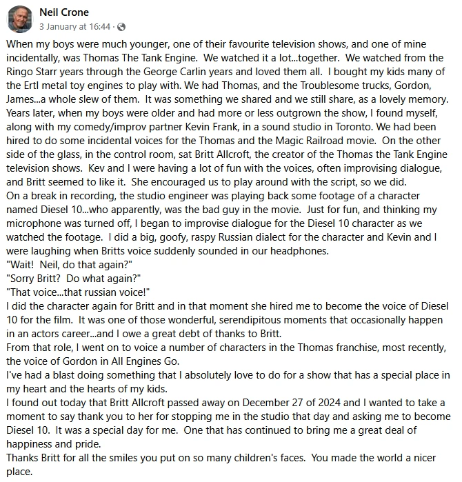 Neil Crone is the goat so happy he returned to the franchise | Fandom