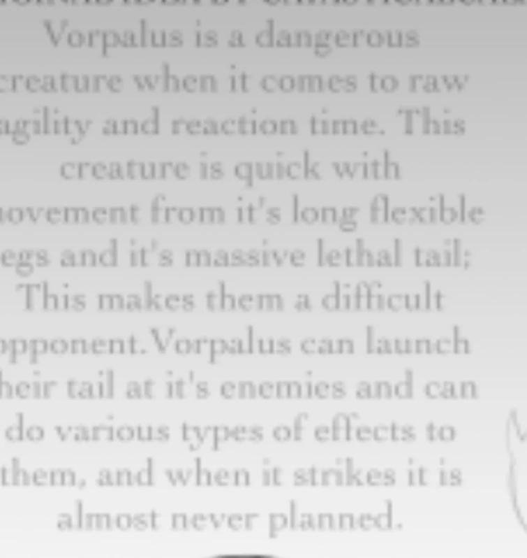 vorp is one of those creatures aye? | Fandom