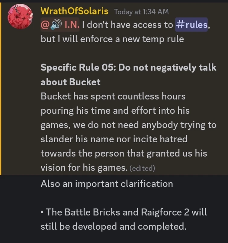 Battle Bricks and Raigforce 2 will be still worked on said by Wrath ...