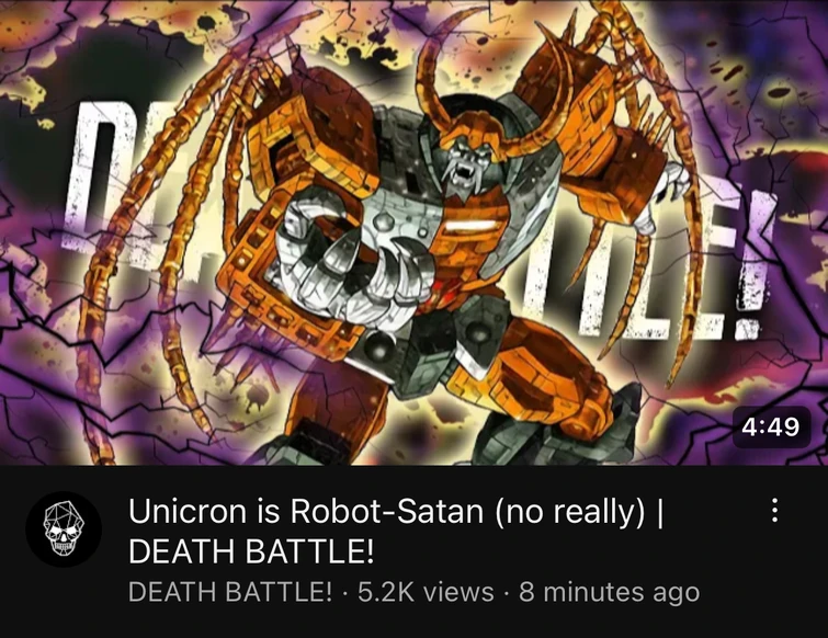 Unicron is robot satan, I mean there not wrong | Fandom