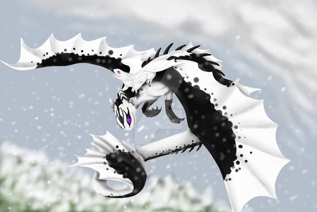 Snow night fury with baby snow fury | Fandom