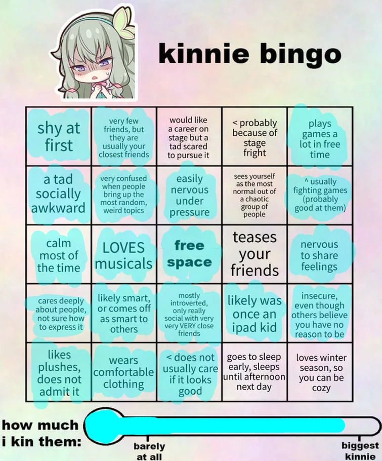 Did a few kinnie bingos | Fandom