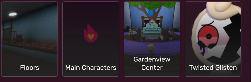 The main characters are on the floor in Gardenview with Twisted Glisten ...