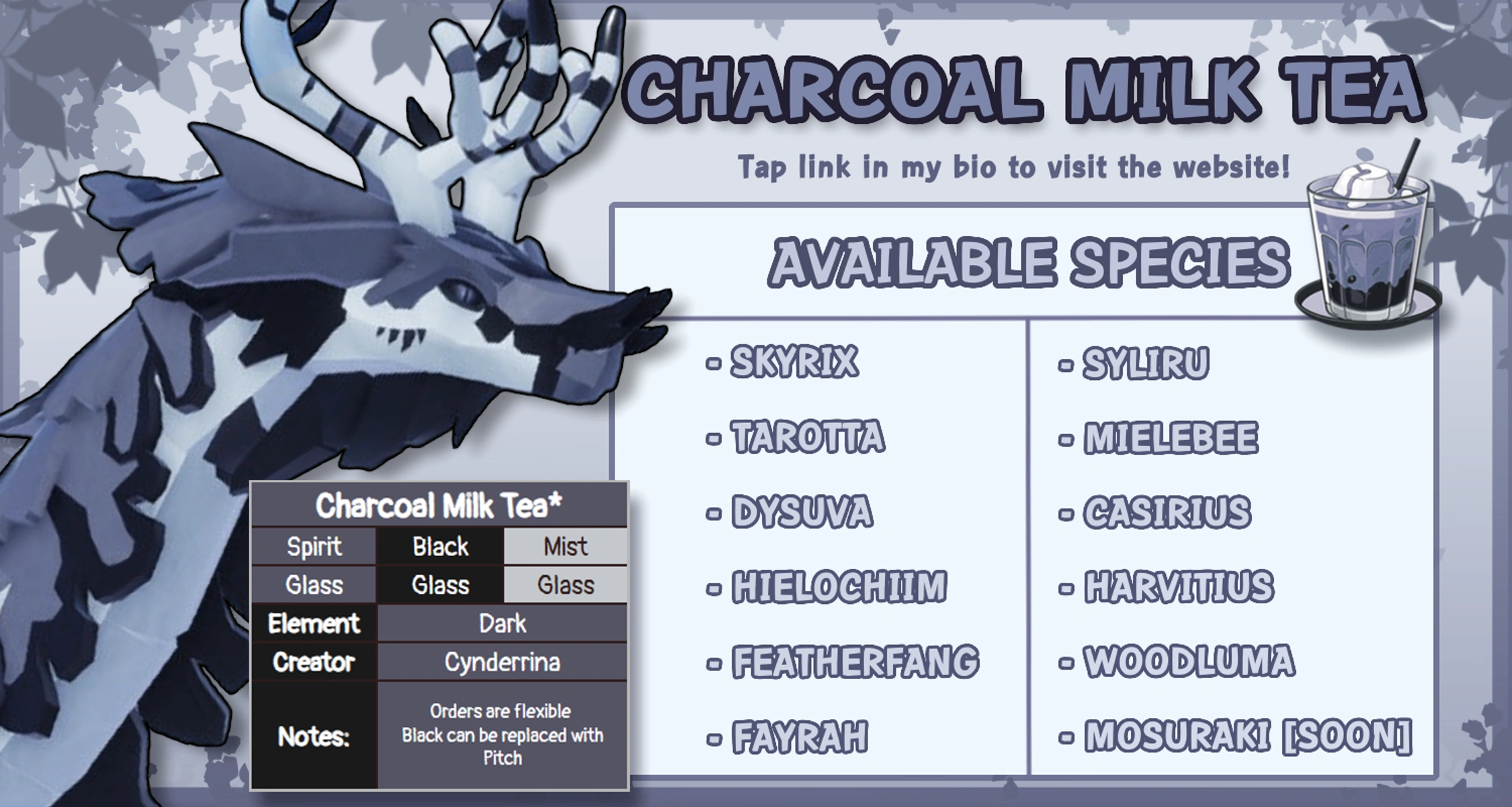 𝐂𝐇𝐀𝐑𝐂𝐎𝐀𝐋 𝐌𝐈𝐋𝐊 𝐓𝐄𝐀 - 𝐓𝐇𝐄𝐌𝐄 𝐒𝐇𝐎𝐏 | Fandom