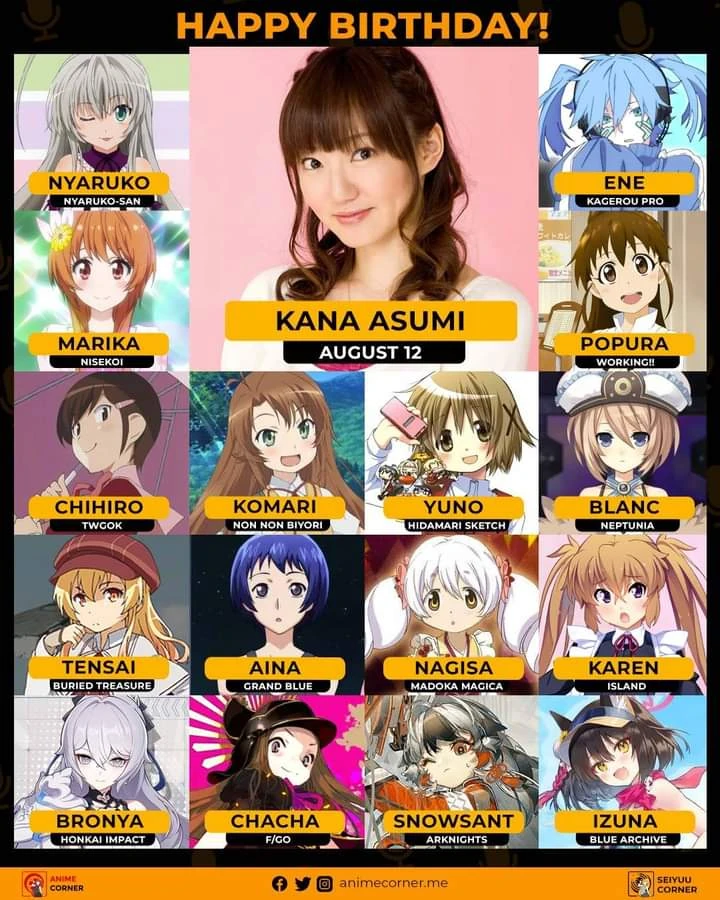 HBD to kana asumi and kouji yusa 🥳 | Fandom