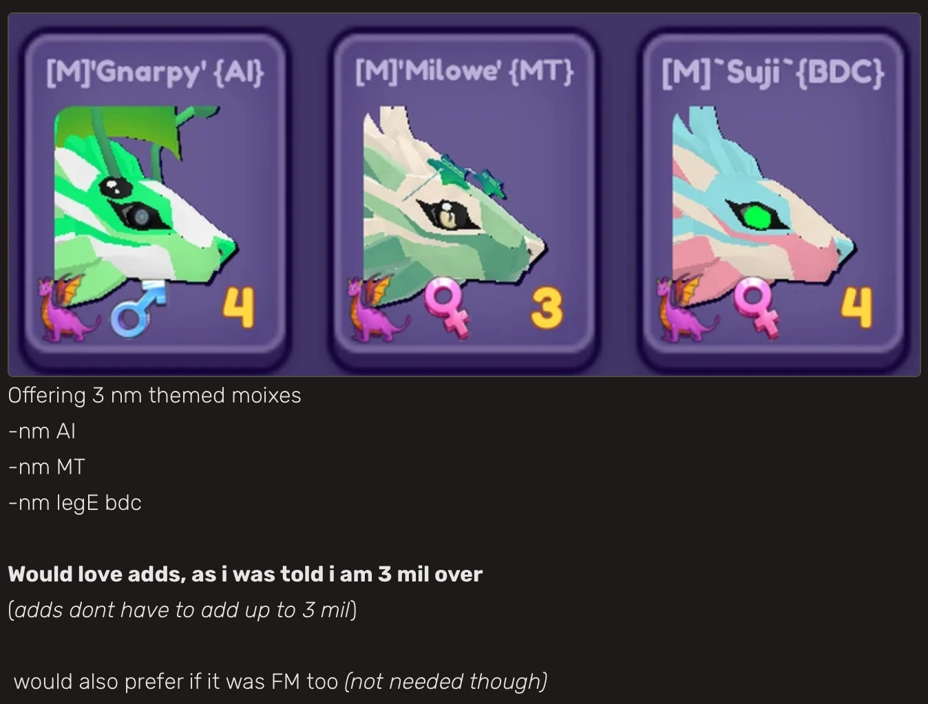 LF error cosmetic saur | Fandom