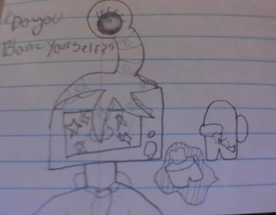 Random weirdcore drawing and some amongusss ((TW: BLOOD+EYES)) | Fandom