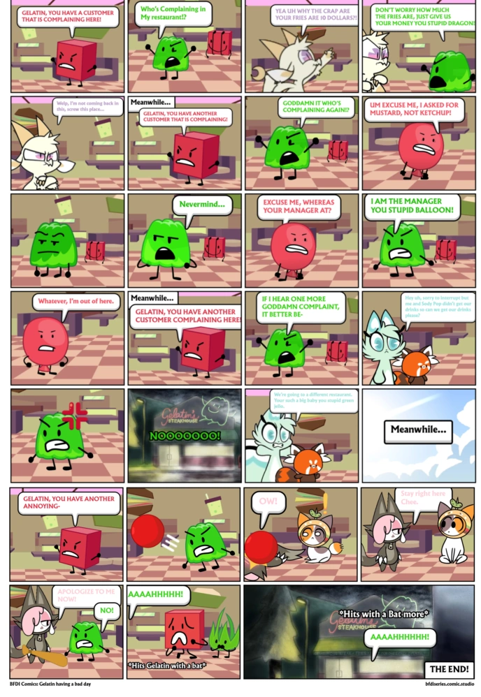 BFDI Comics: Gelatin having a Bad Day | Fandom