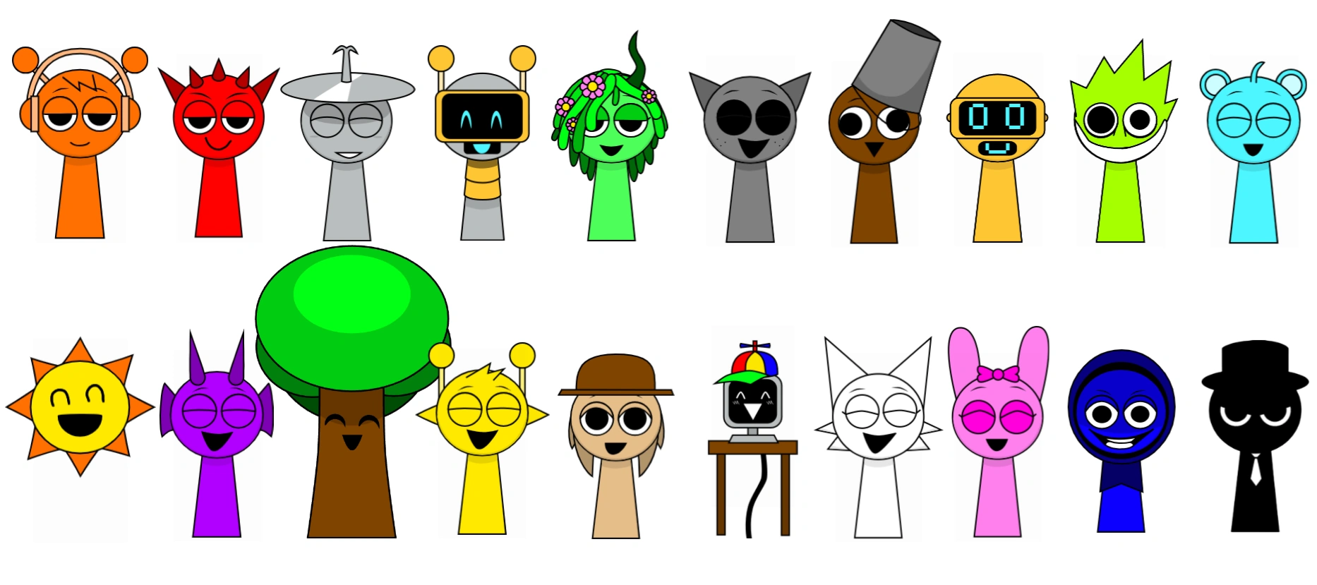 Why are the Sprunki laughing, but Black is angry? (Wrong Answer Only ...