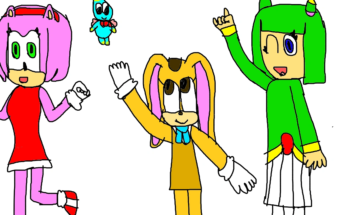 Amy, Cream, Cheese and Cosmo drawing | Fandom