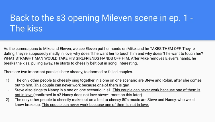 BYLER PROOF SLIDES ANALYZED BY A MIKE WHEELER AND MILEVEN LOVER | Fandom