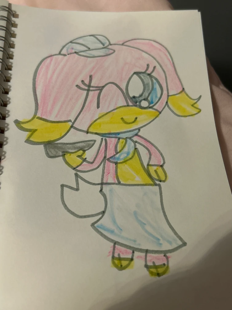 My drawing of audino in her blue cafe uniform | Fandom