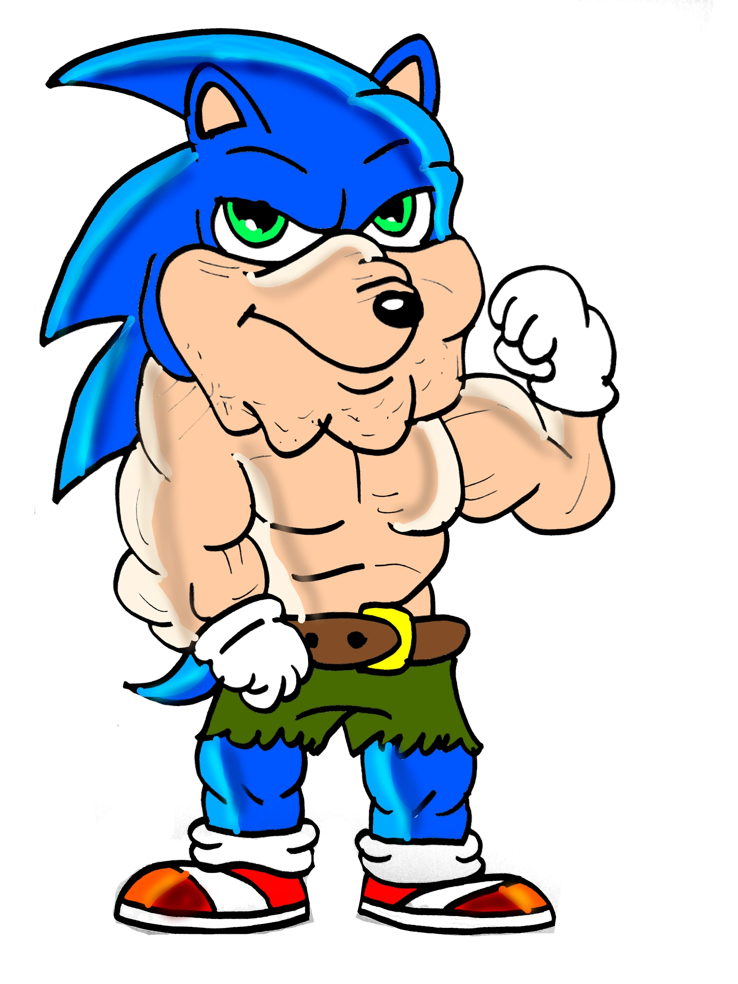 My drawing of Swole Sonic | Fandom