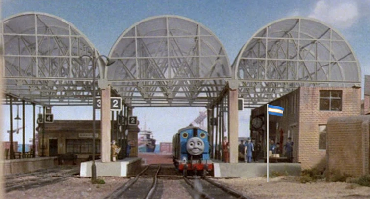 The Sudrian flag flying in Classic Series Knapford | Fandom