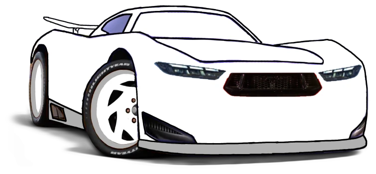 2024 Ford Mustang Next-Gen Piston Cup Race Car Template (Next-Gen SB ...