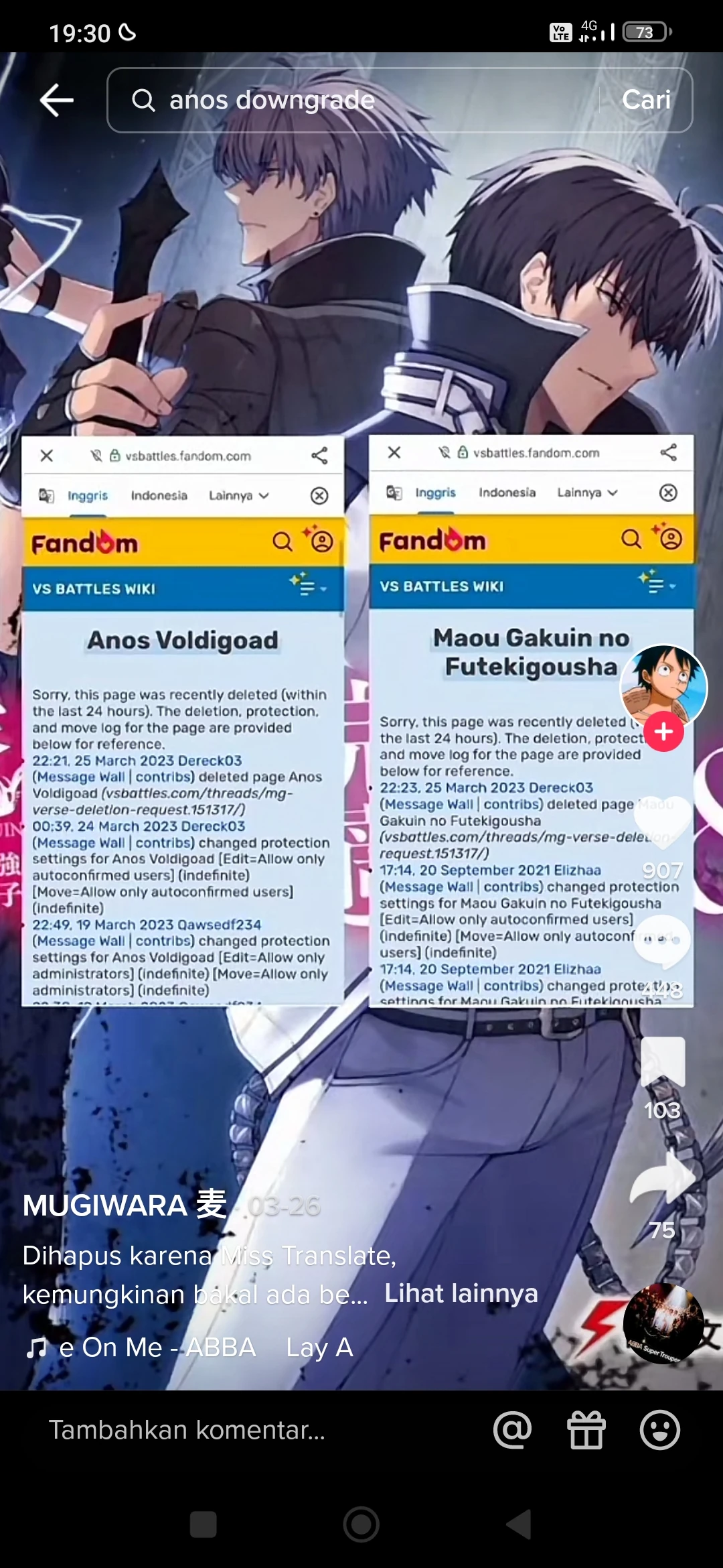 Anos voldigoad downgrade? | Fandom