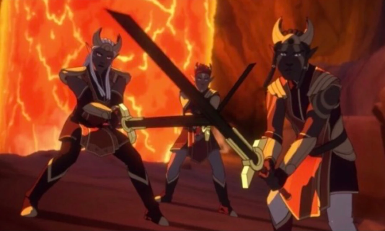 Sunfire elves and lava. | Fandom