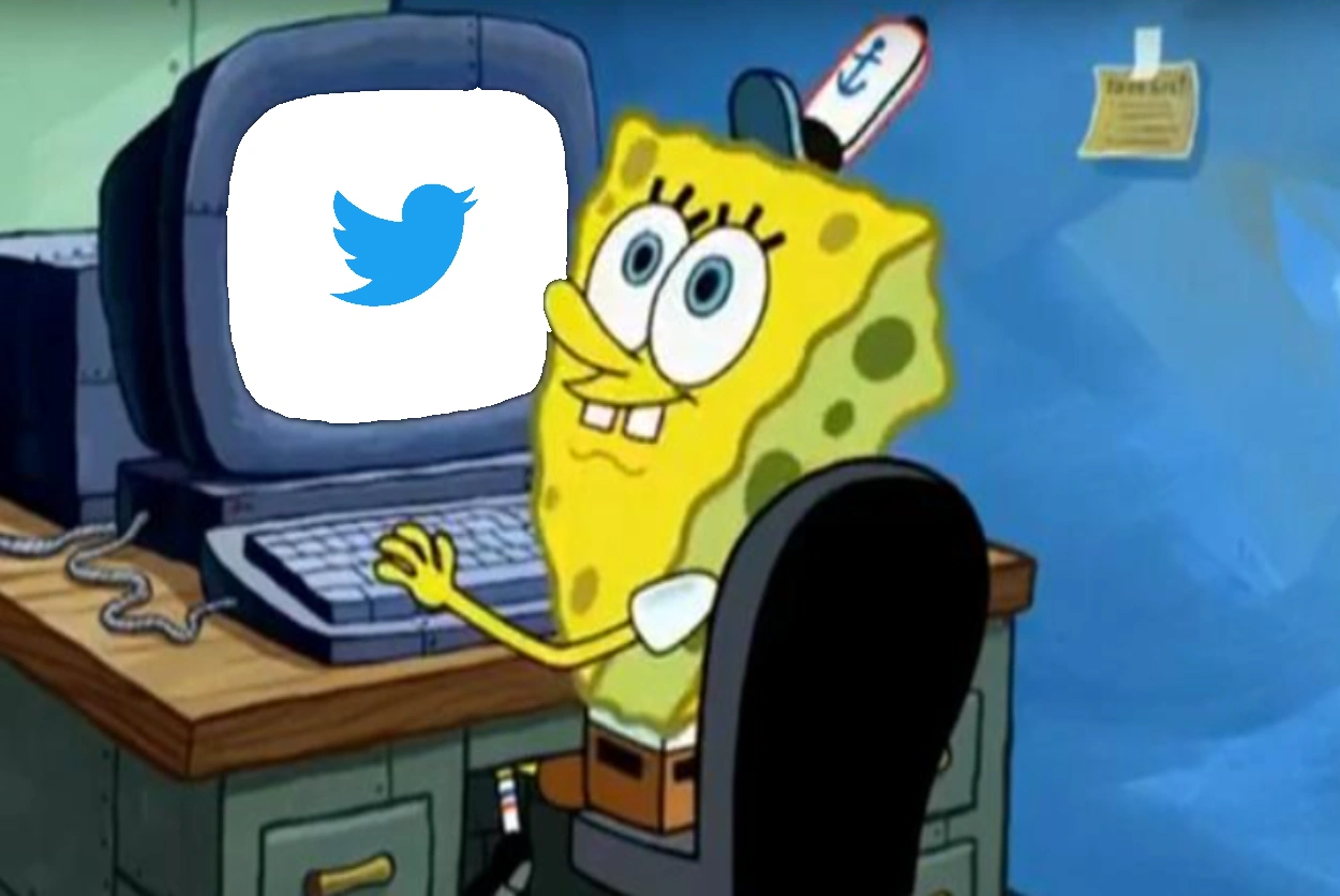 SpongeBob Visits Twitter. | Fandom