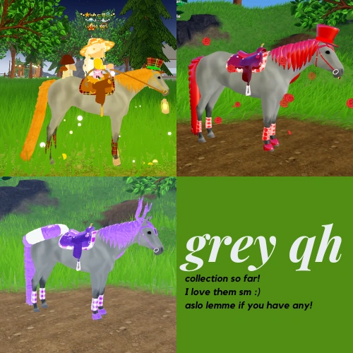 my grey qh collection so far!:> | Fandom