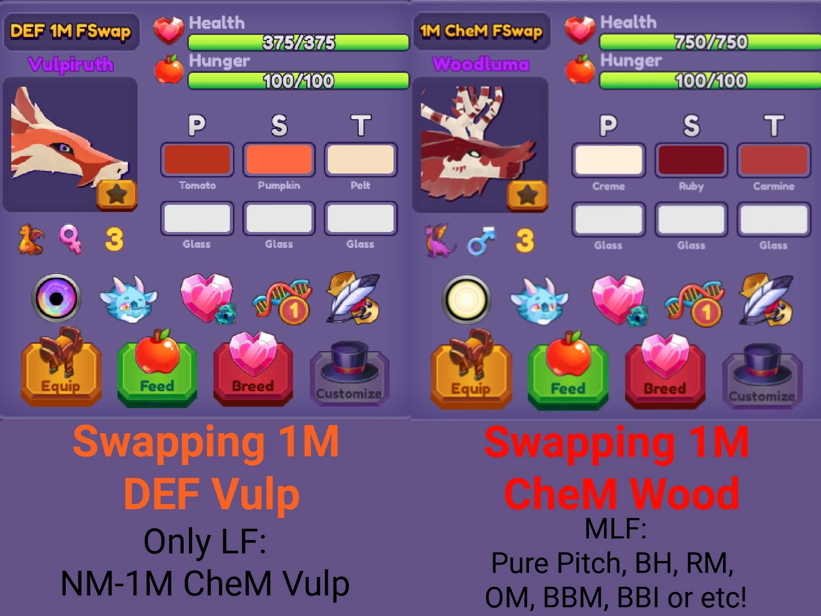 Swapping 1M CheM Wood + 1M DEF Vulp | Fandom