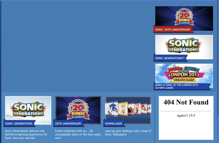 sonic site in 2011 | Fandom