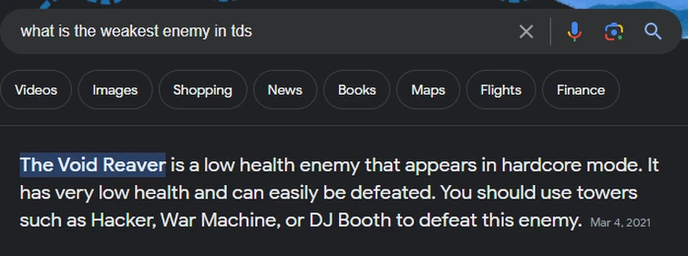 The weakest enemy in TDS... | Fandom