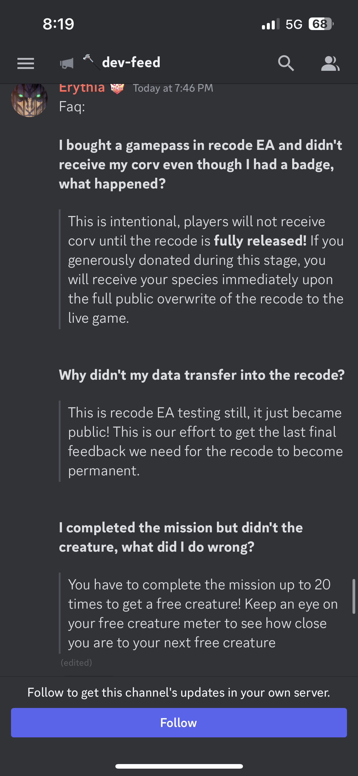 Recode faq + twitter code for recode | Fandom