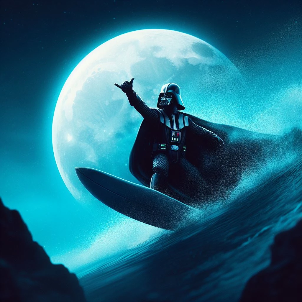Some AI Art of Darth Vader Surfing | Fandom