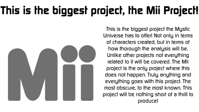 The Mii Project | Fandom