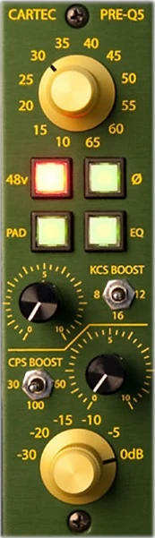 Cartec Audio Pre-Q5 | 500 Series Wiki | Fandom