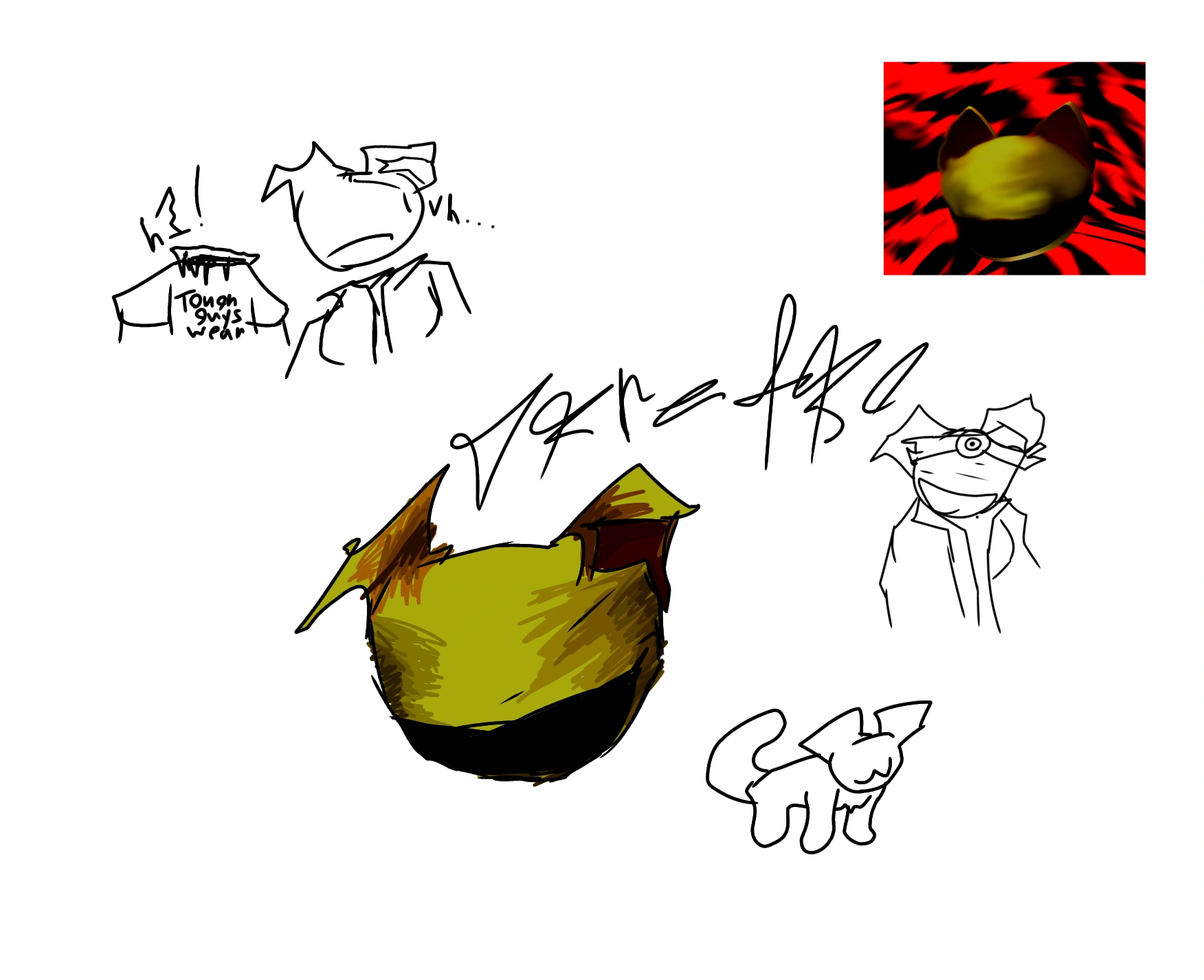 Drawing regretevatorwiki.com characters pt.2 DrRetro | Fandom