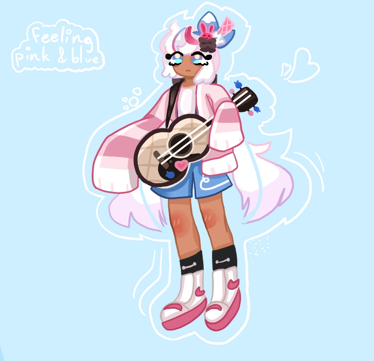 feeling pink and blue doodle | Fandom