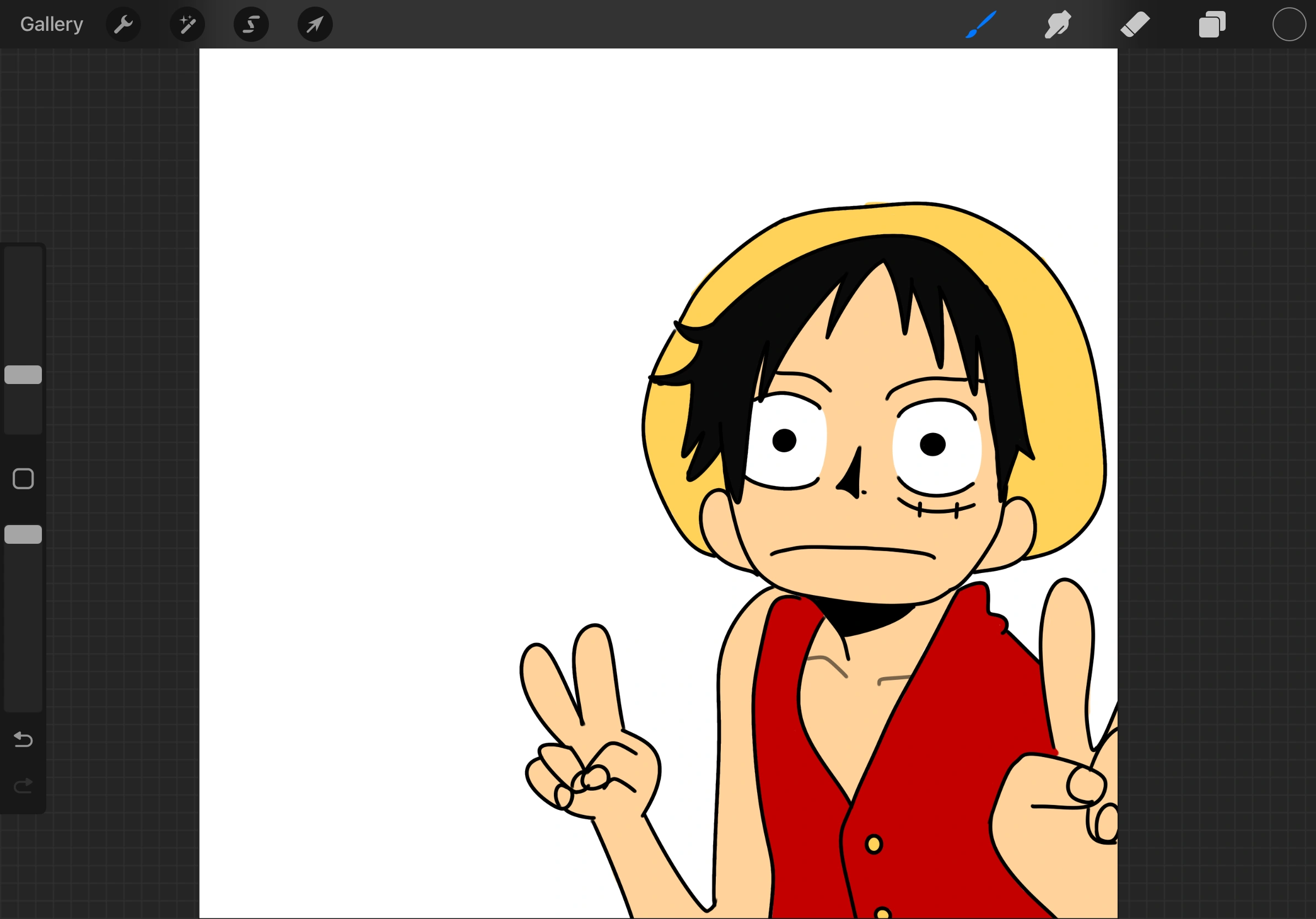 Now a finished Luffy drawing :/ (sorta) | Fandom