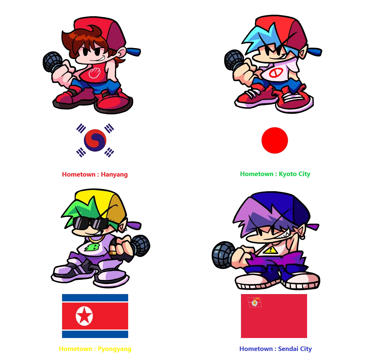 FNF : Hometown [Chris Mario,Bf Luigi,Bartholomew Wario,D Sides Bf ...