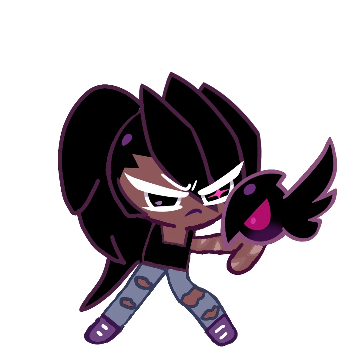 Emo crow woman in classic outfit | Fandom