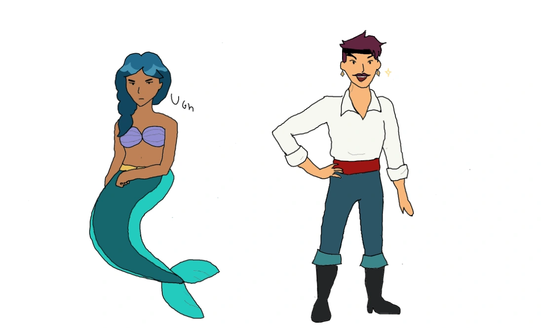 Mermista and Sea Hawk as Ariel and Eric | Fandom