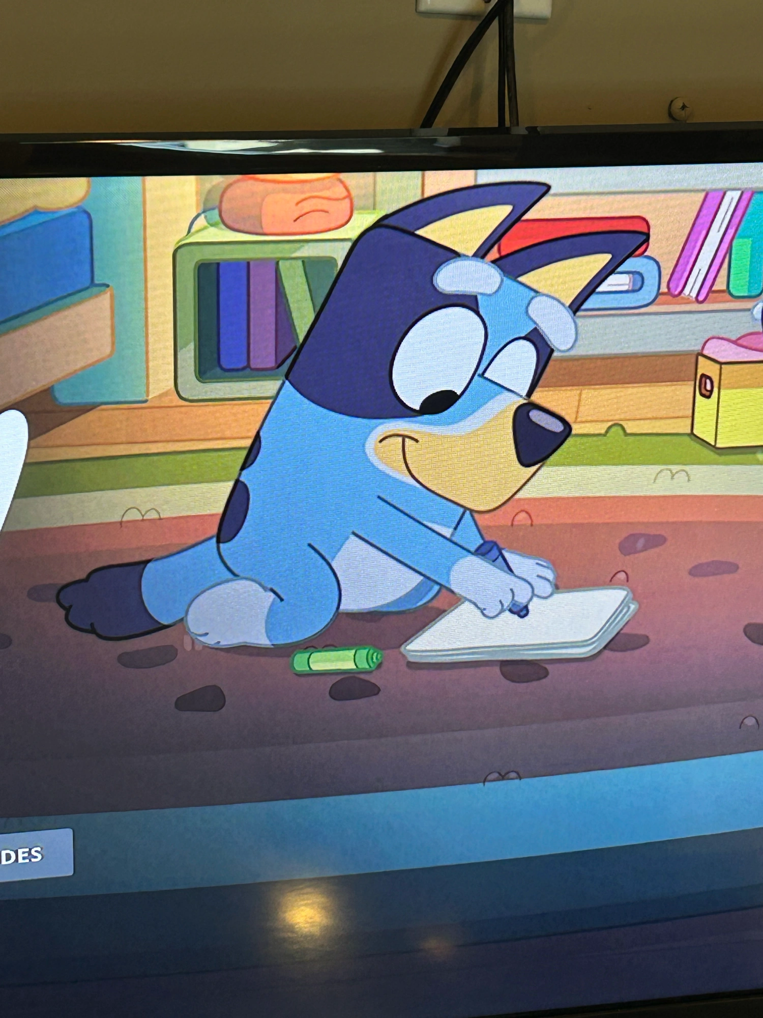 Bluey heeler drawing in the Disney+ screen | Fandom