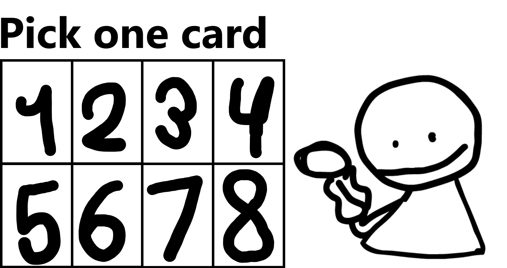 Pick one card and get one challenge | Fandom