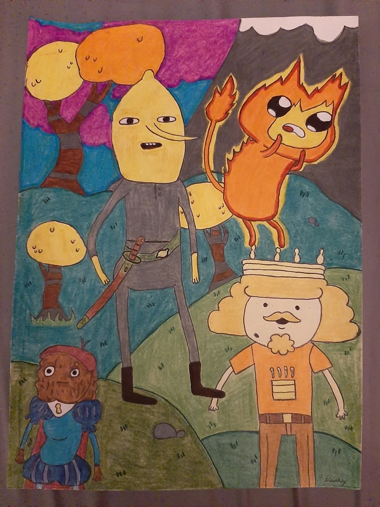 Lemongrab, The king of Ooo, The Duke of Nuts and flambo | Fandom