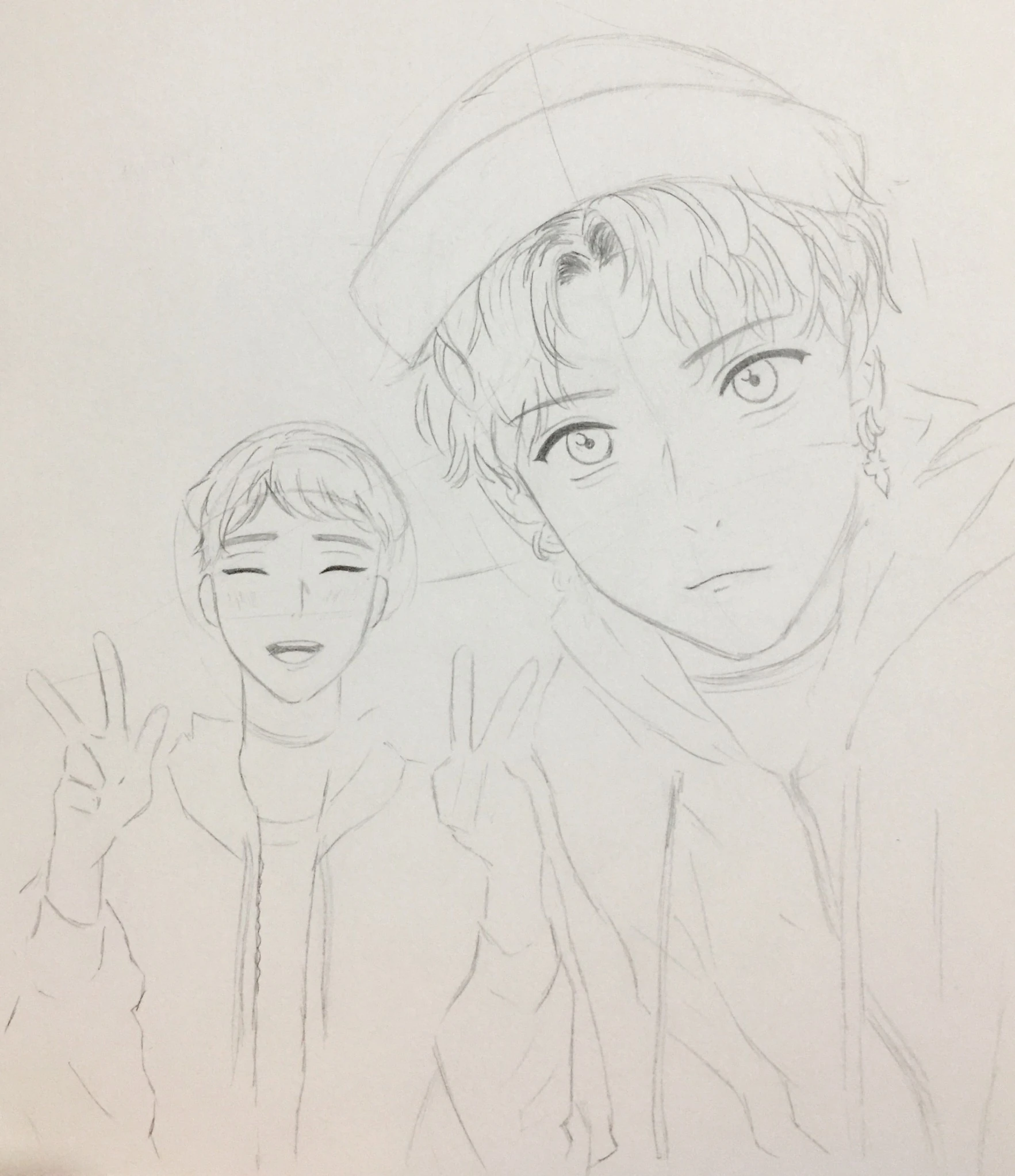 I’m working on a drawing of Chanwoo and DG from BJ Alex 😁 | Fandom