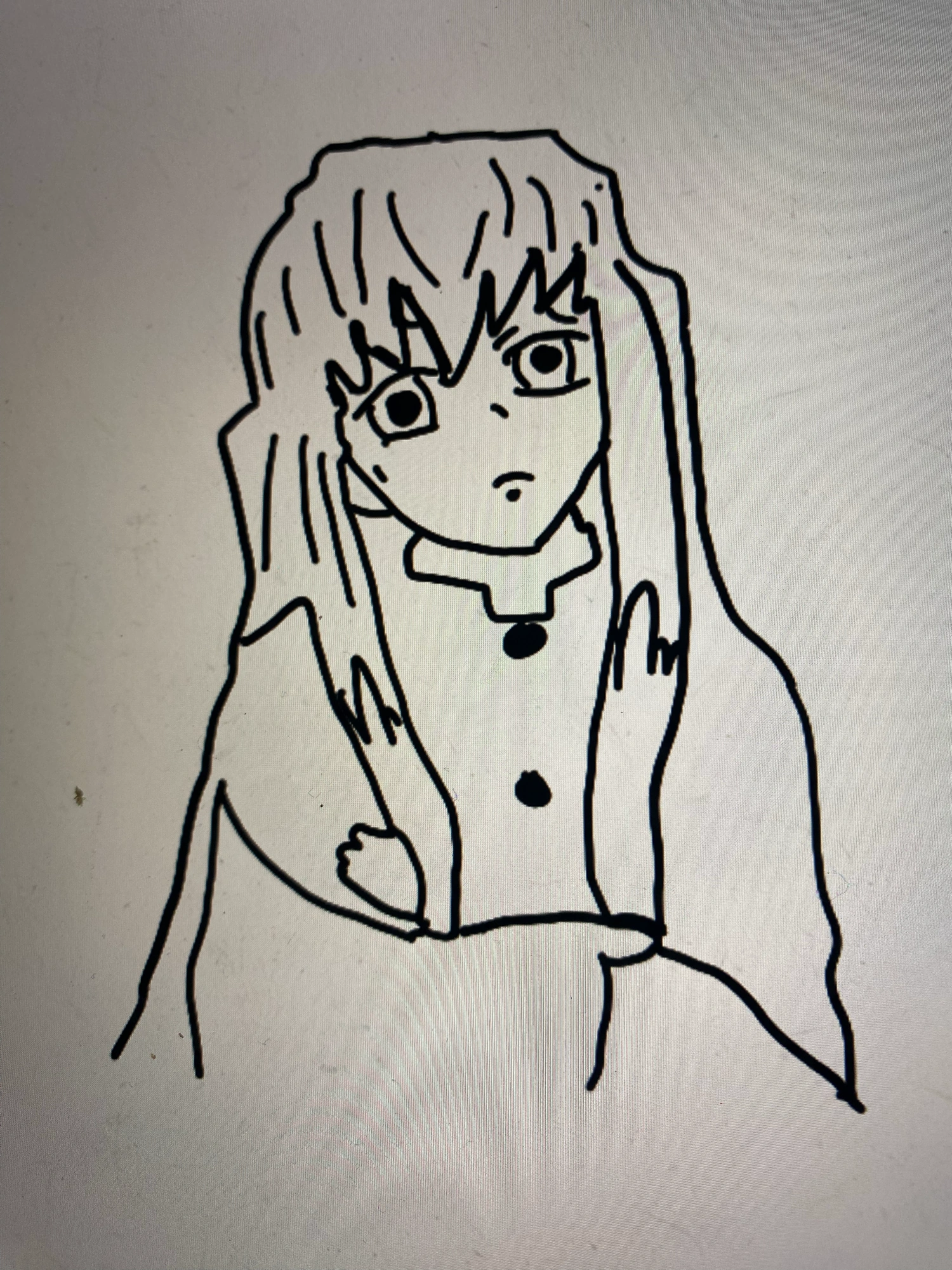 I drew a muichiro | Fandom