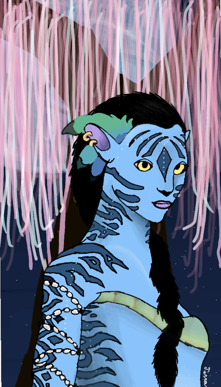 Drawing of avatar in front of the spirit tree | Fandom