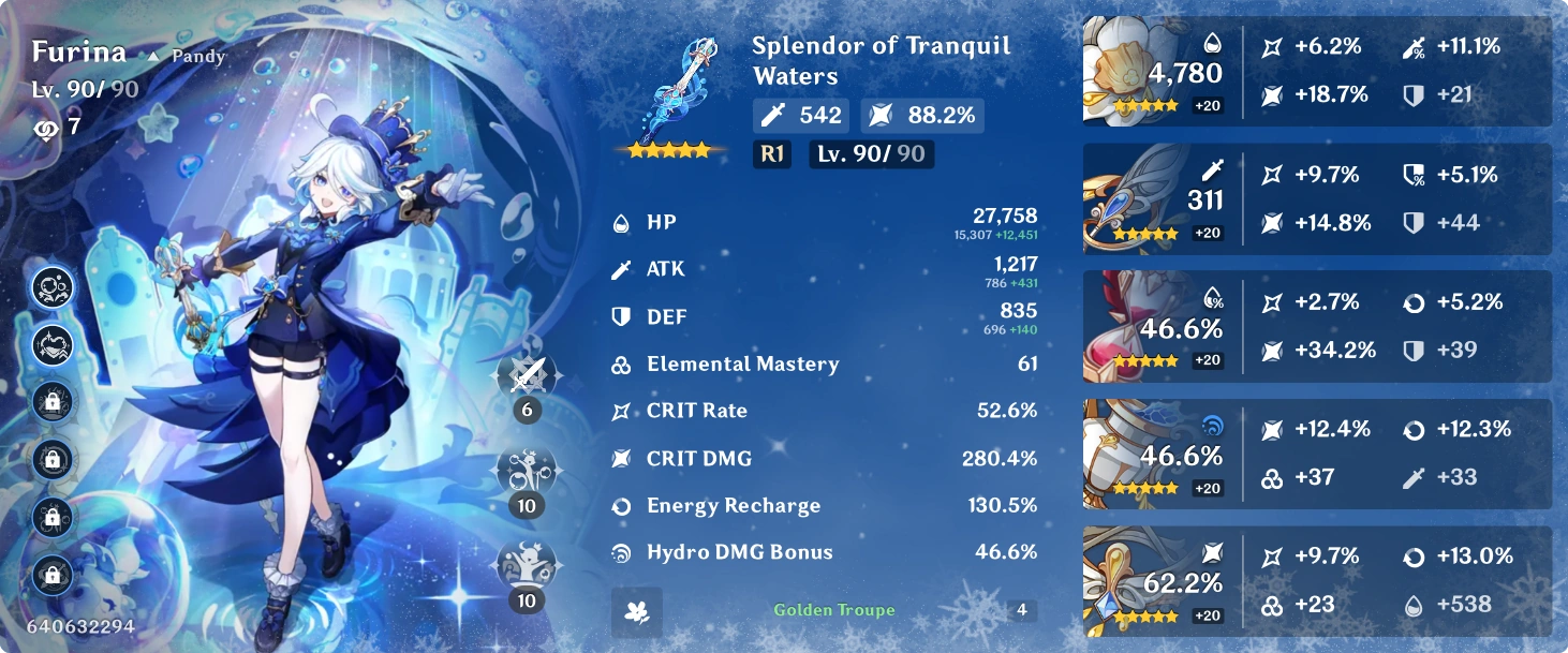 What should i improve for my furina build? | Fandom