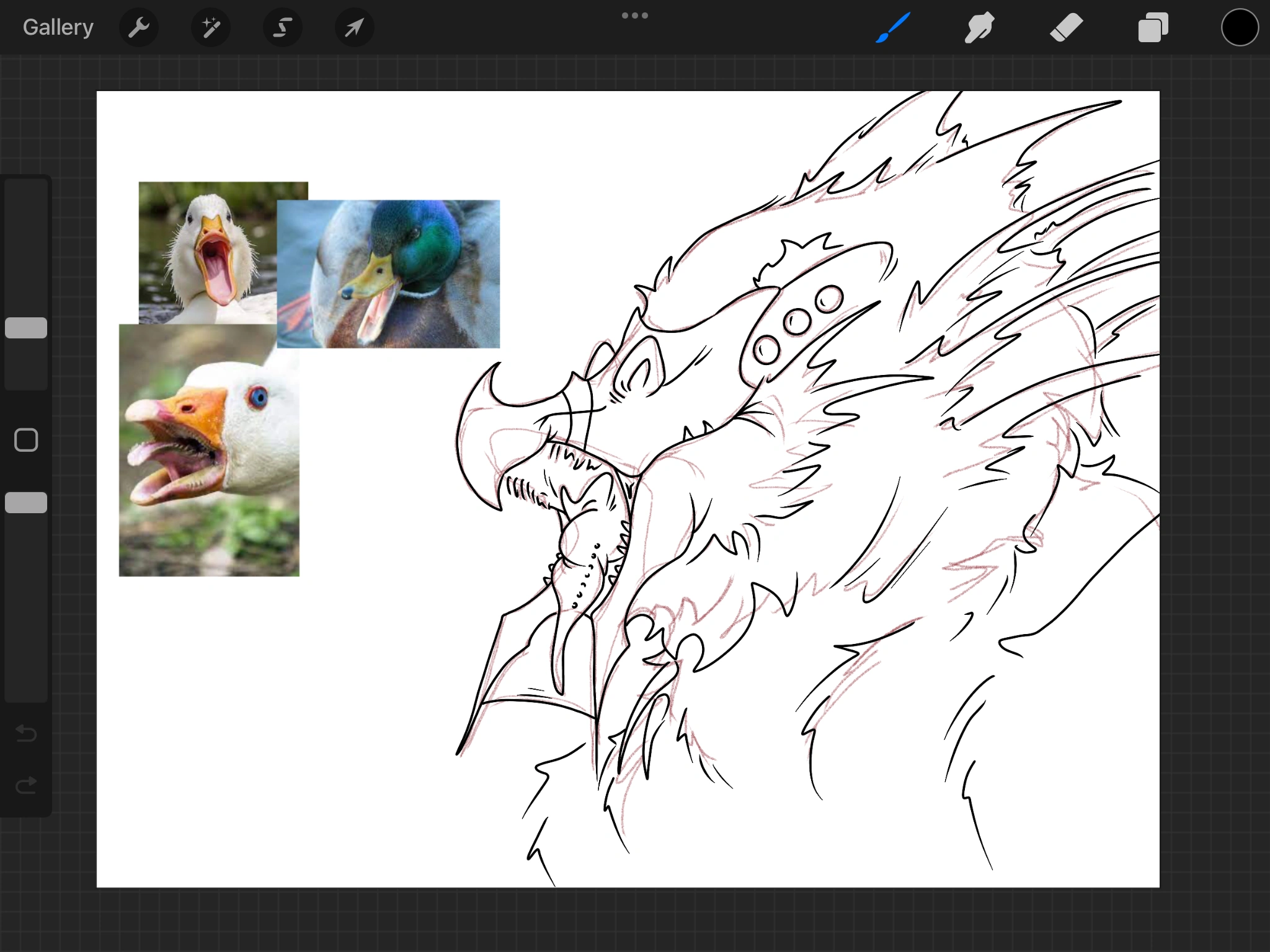 I tried drawing a duck dragon…..I’m a bit spooked 👹🫶 | Fandom