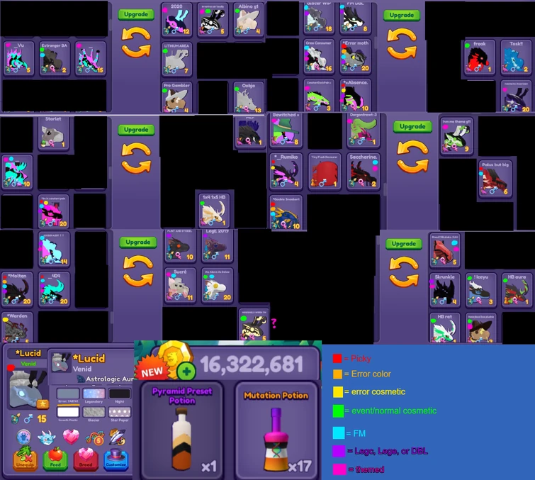 Here's most of my inv, looking for error colors | Fandom