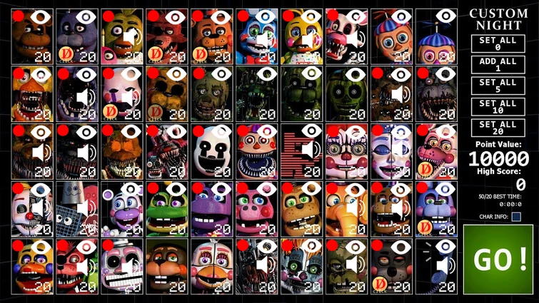 ultimate custom night animatronics. | Fandom