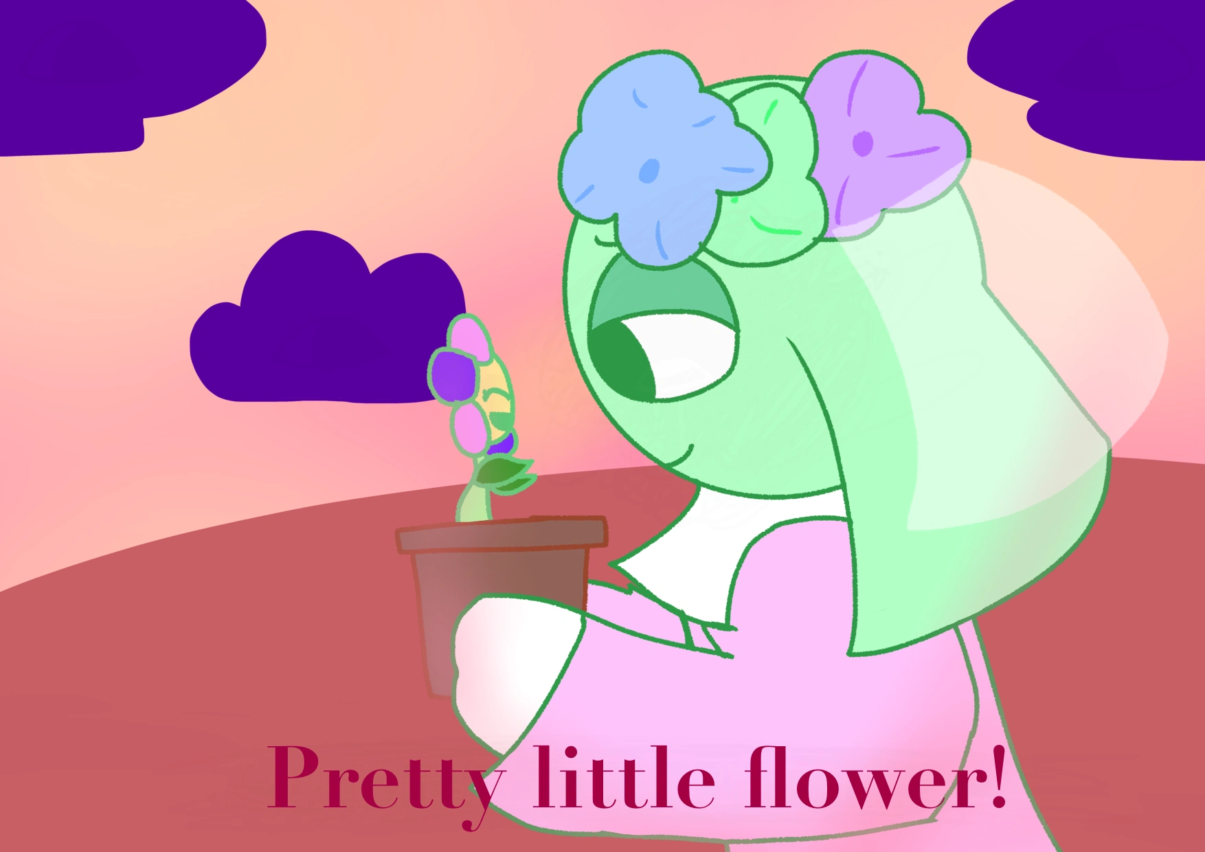 Flora (oc) and her flower | Fandom