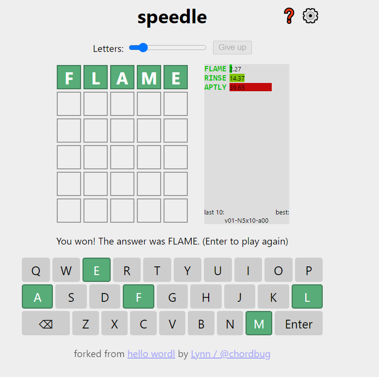 Just playing some speedle and guessed the word first try | Fandom
