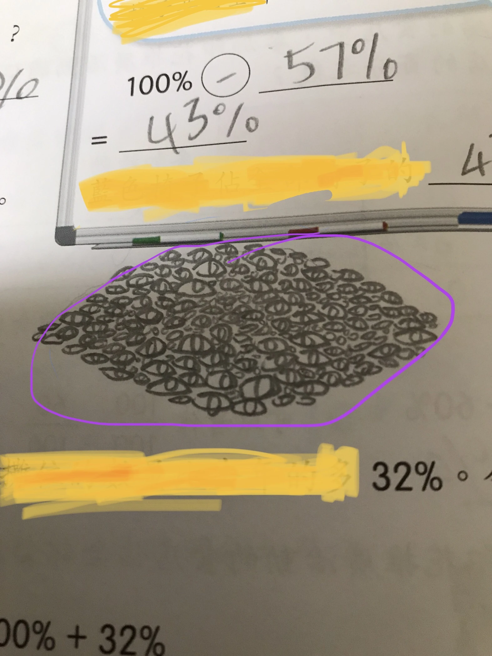 This is what I did on my math textbook (see purple circle) | Fandom